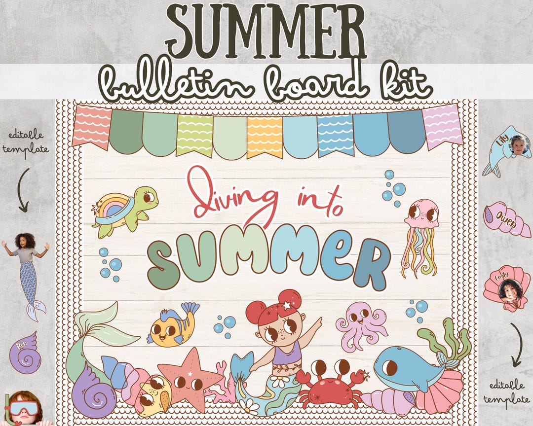 Summer Bulletin Board Kit End of the Year Bulletin Board Kit May ...