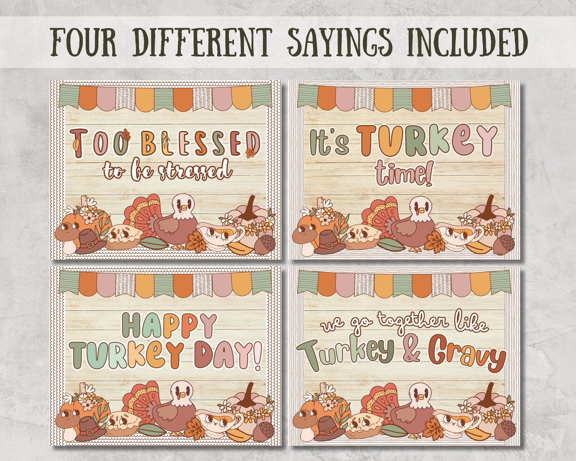 Thanksgiving Bulletin Board Kit Fall Bulletin Board November Bulletin ...