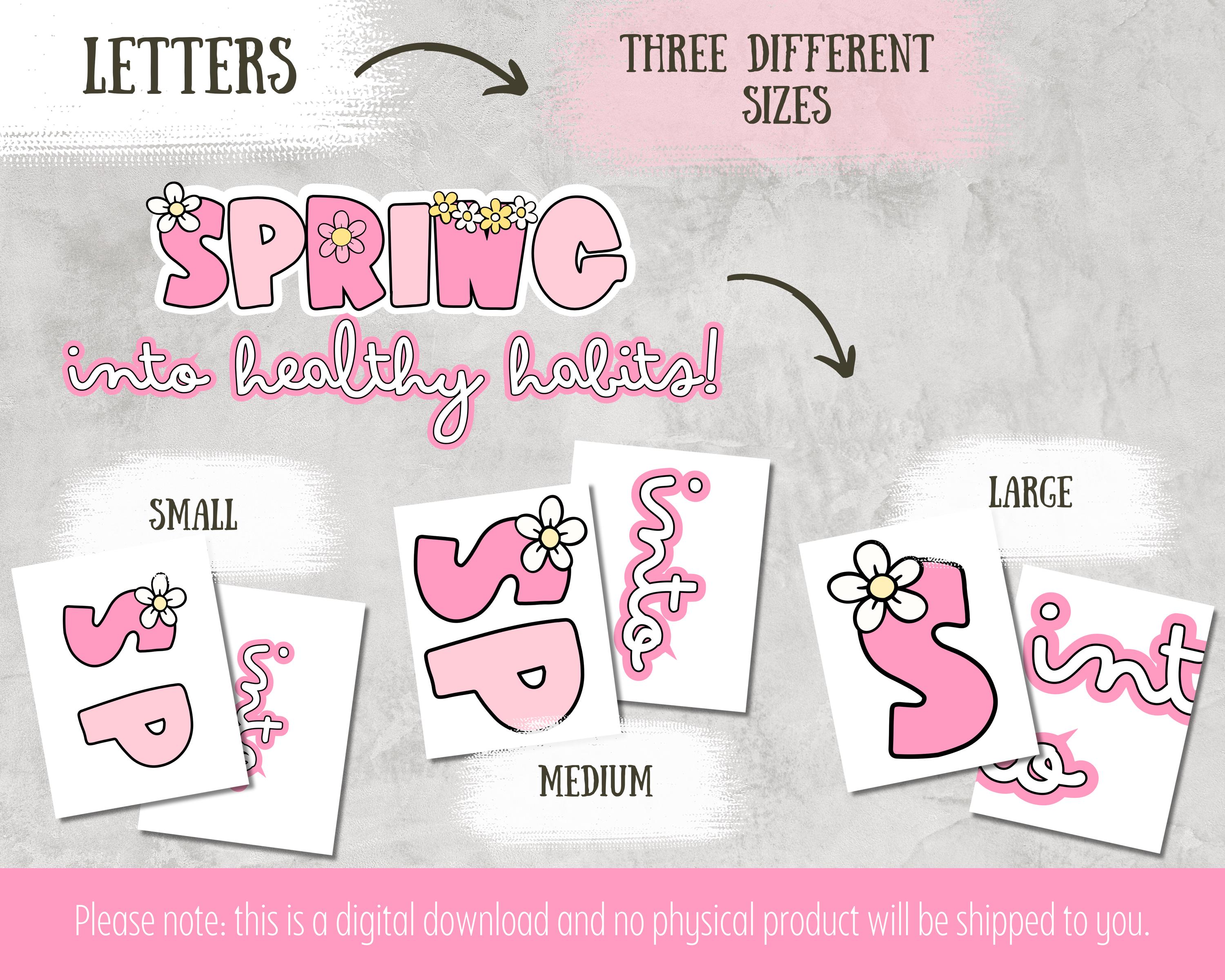 Spring Bulletin Board Ideas Healthy Habits School Nurse Door Decor Pink ...
