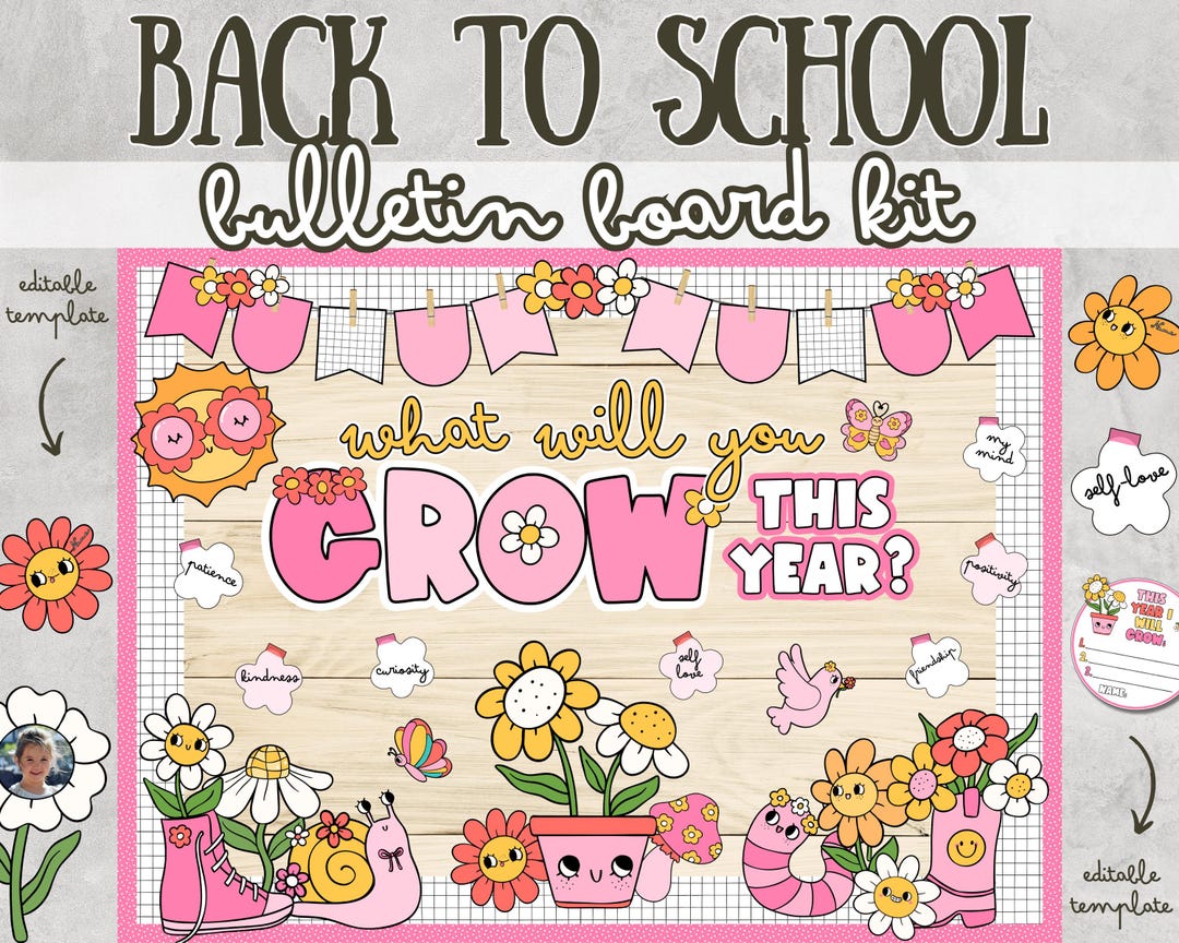 Welcome Back to School Bulletin Board Kit Ideas Door Decorations Set ...