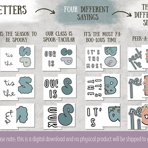 Halloween Bulletin Board Kit October Fall Groovy Bulletin Board Pastel ...