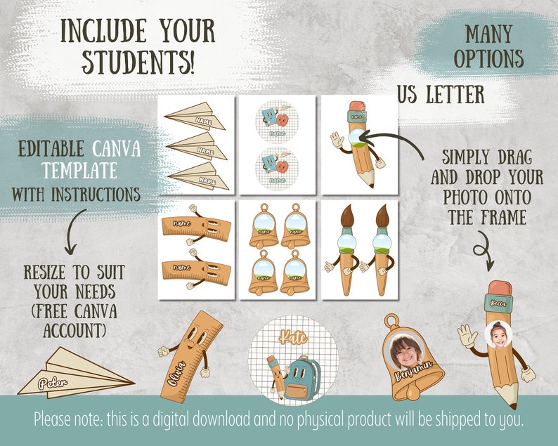 Welcome Back to School Bulletin Board Kit Back to School Decor Groovy ...