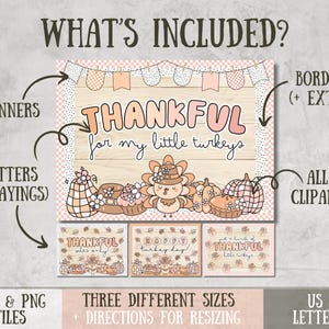 Thanksgiving Bulletin Board Kit Fall Bulletin Board November Bulletin ...