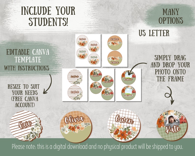 Welcome Back to School Bulletin Board Kit Botanical Back to School ...