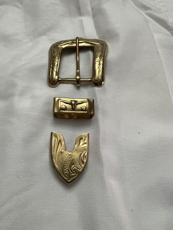 Vintage replacement belt buckle - Gem