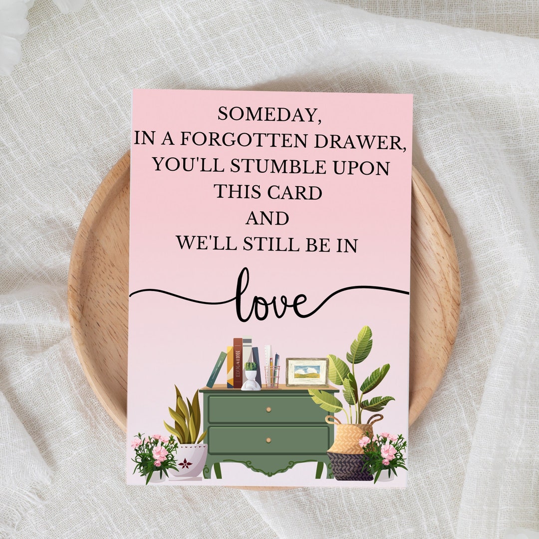 Happy Anniversary Card. Someday Drawer. Perfect for Anniversaries ...