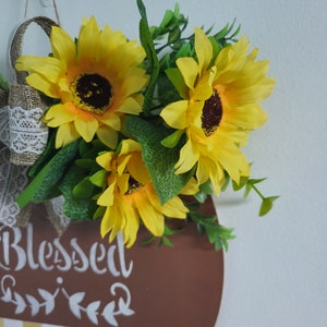 Sunflower Door Decor - Etsy