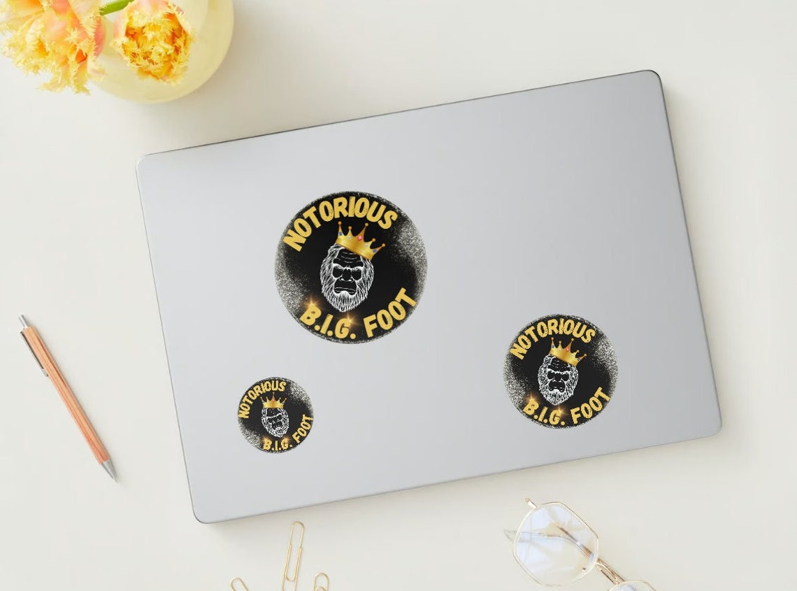 Notorious Bigfoot 3 Circle Sticker - Etsy