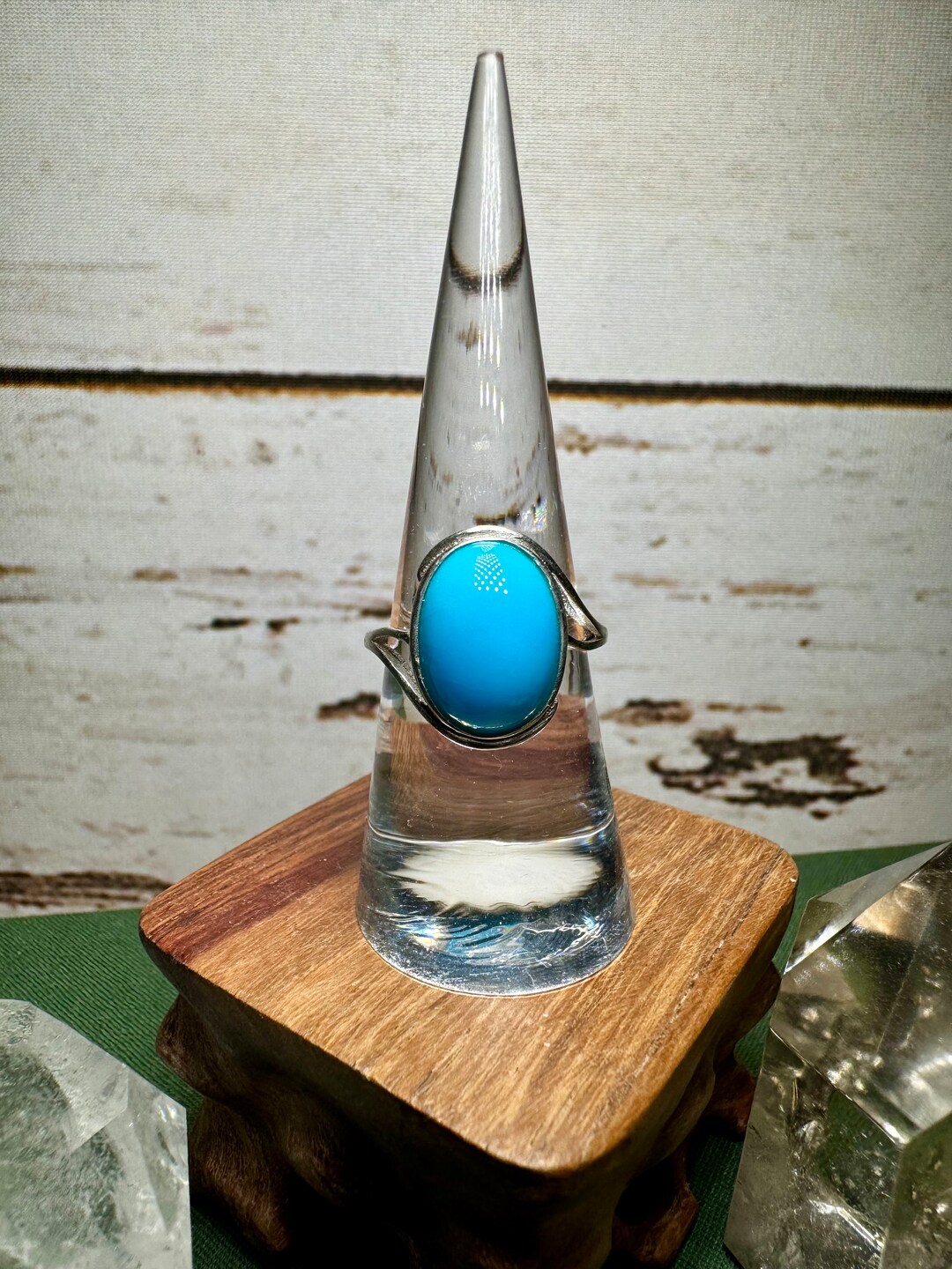 Armenian Turquoise in Sterling Silver Adjustable Ring - Etsy