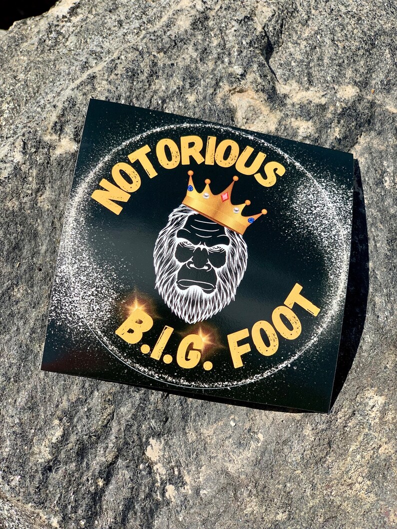 Notorious Bigfoot 3 Circle Sticker - Etsy