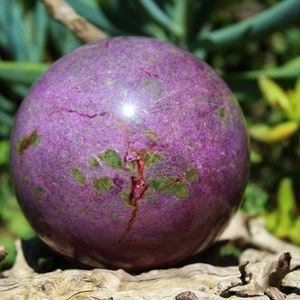 Stichtite and Serpentine Sphere, Atlantasite Sphere, Very Rare, Large ...
