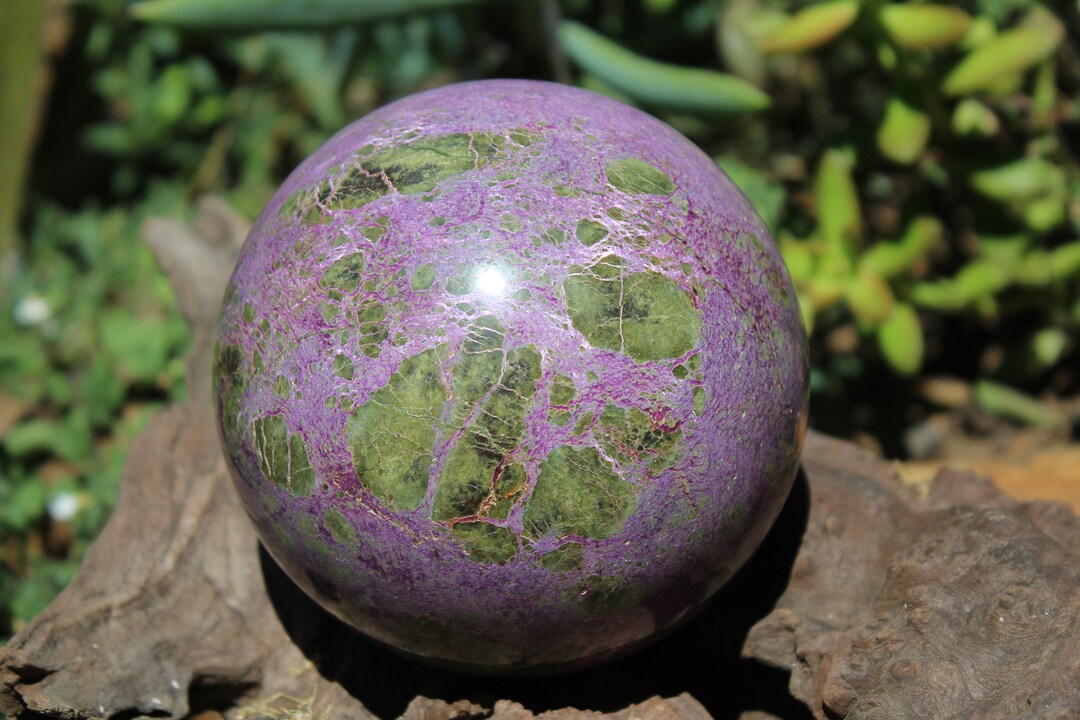 Stichtite and Serpentine Sphere, Atlantasite Sphere, Very Rare, Large ...