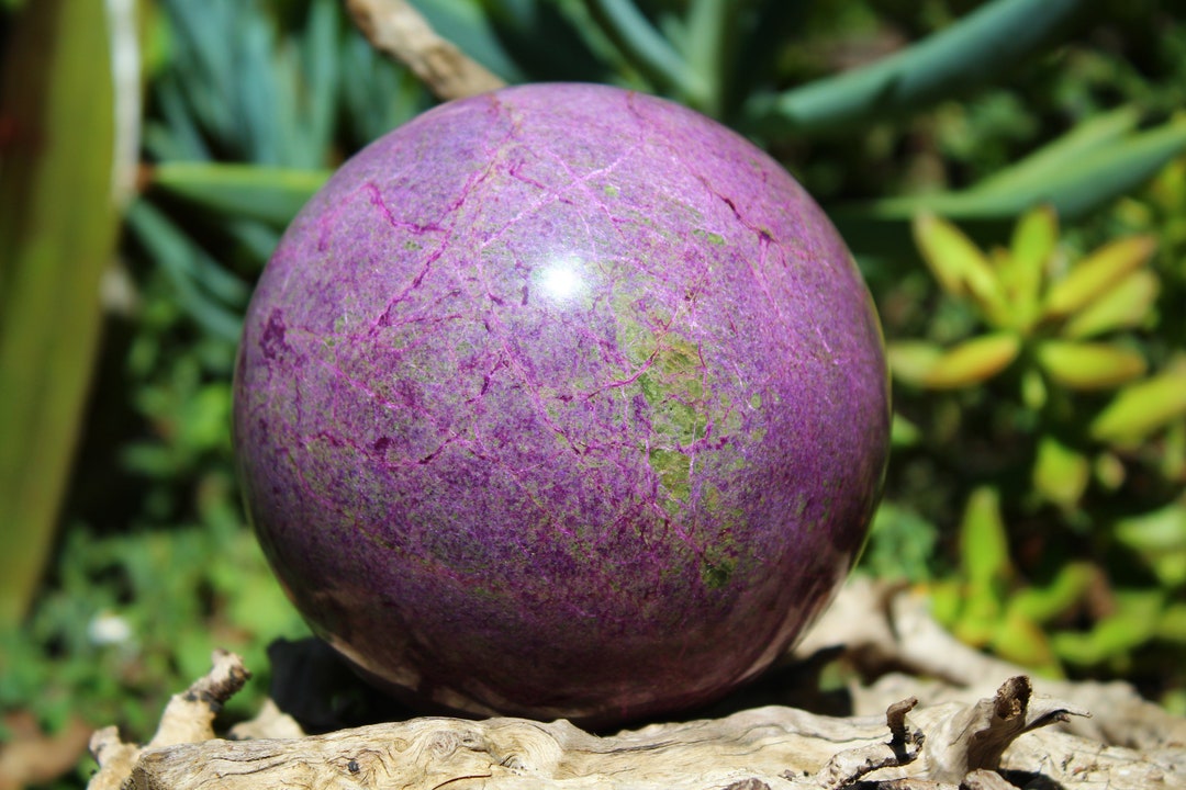 Stichtite and Serpentine Sphere, Atlantasite Sphere, Very Rare, Large ...