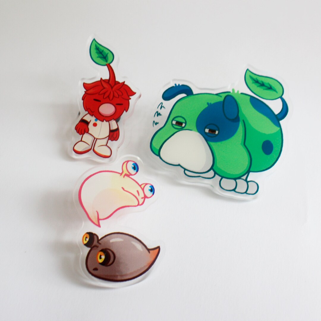 Pikmin Acrylic Pins - Etsy