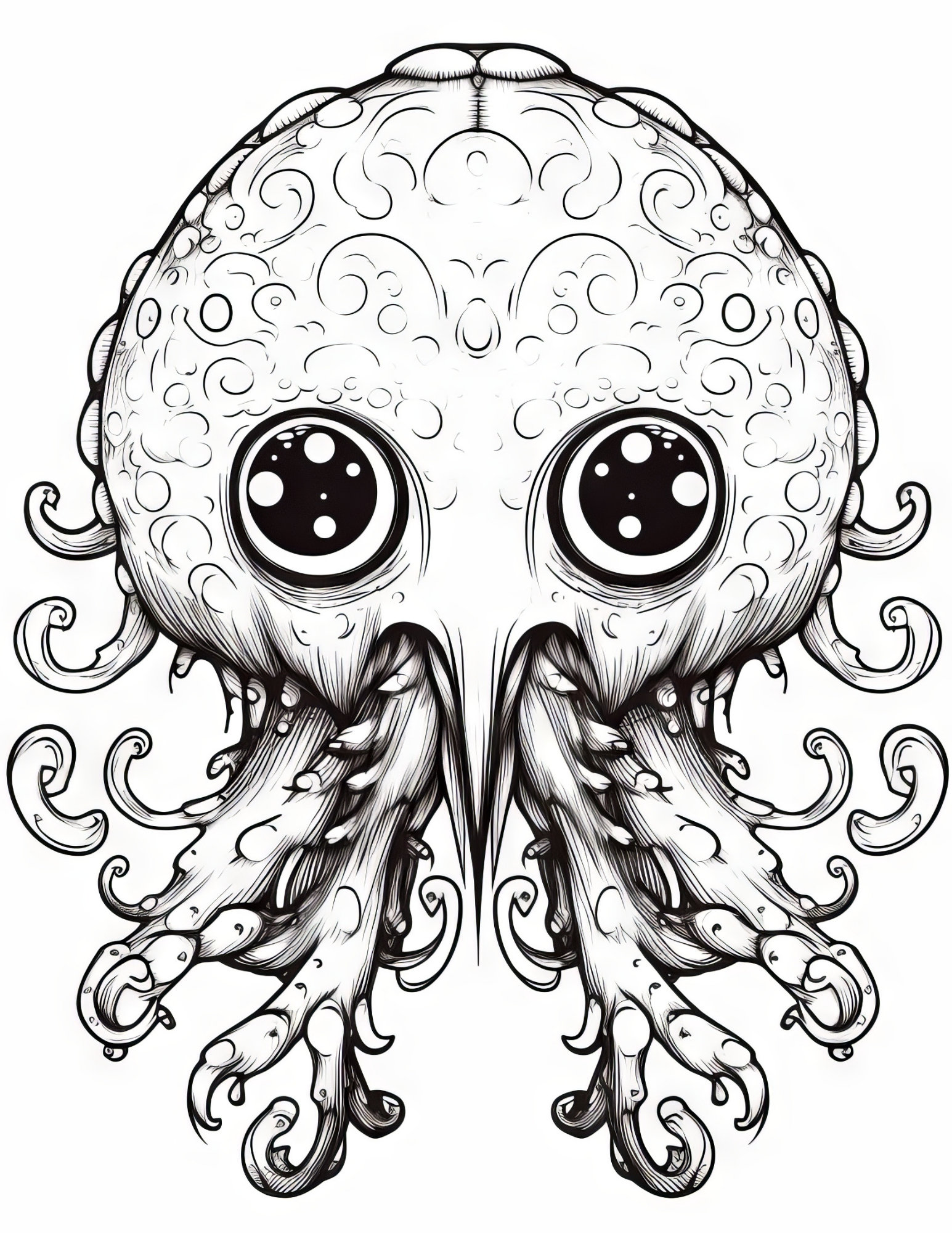 Creepy Cute Animals Colouring Book Printable - Etsy