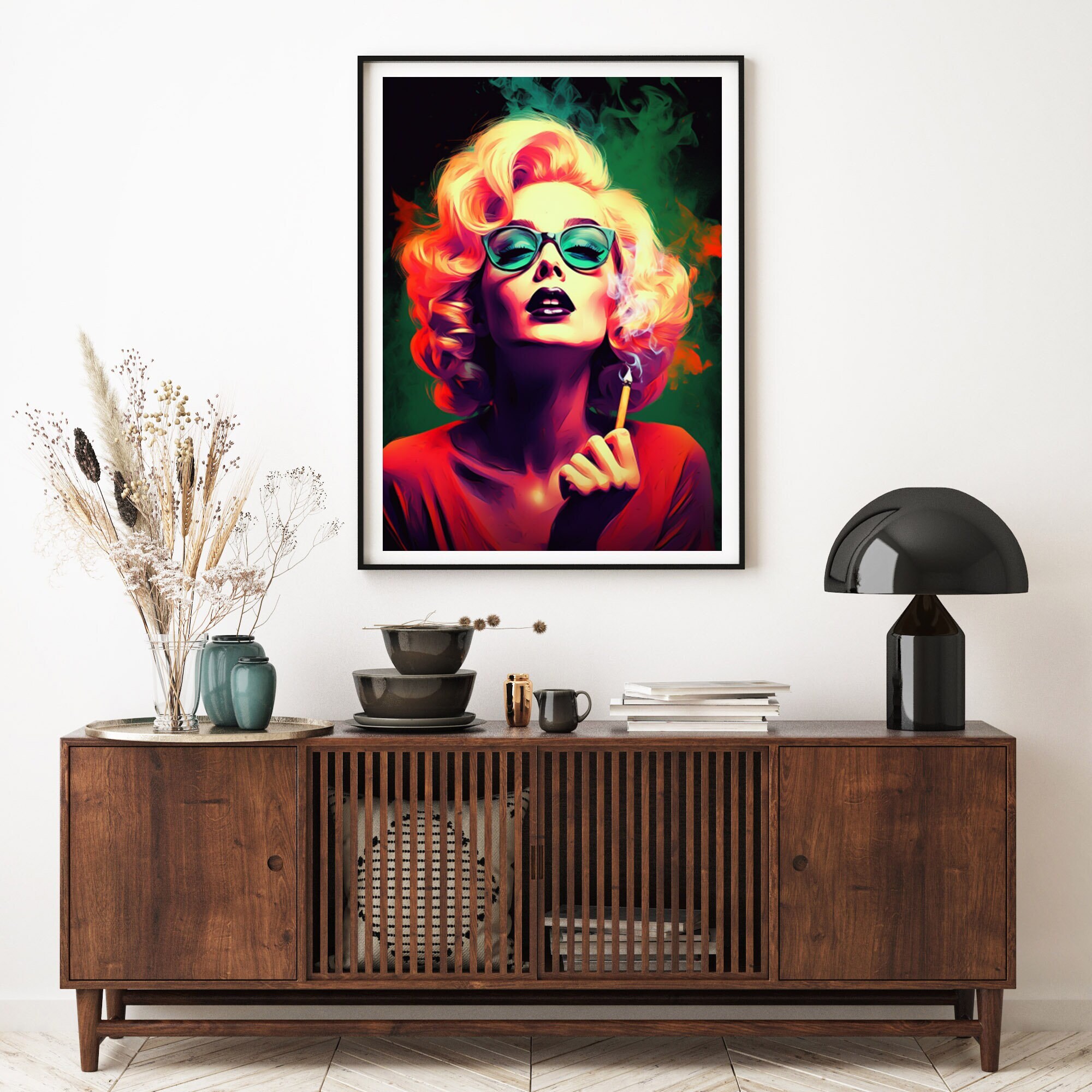 Hippie Poster, Trippy Posters, Wall Art, Home Decor, Stoner Wall Art, Stoner Room Decor, Trippy ...