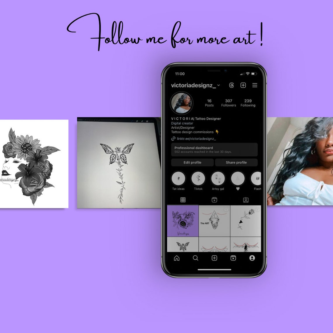 TATTOO TICKET Digital Tattoo Design Custom Art Design - Etsy