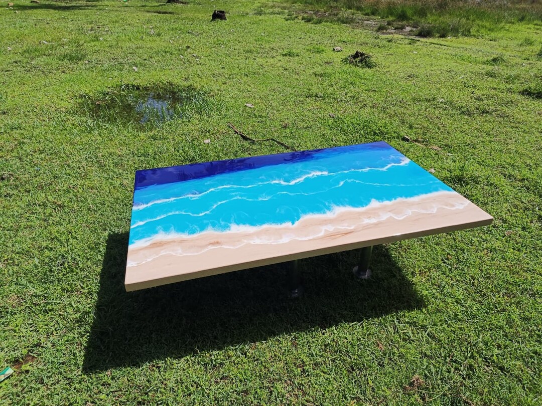 Epoxy Resin Ocean Table Ocean Table Resin Ocean Table Resin - Etsy
