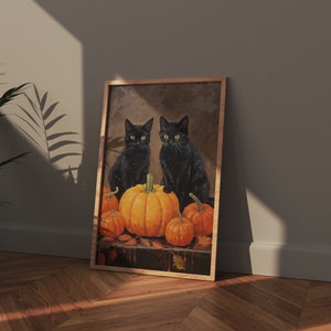 Black Cat Wall Art, Halloween Cat Wall Art, Halloween Decor Indoor ...