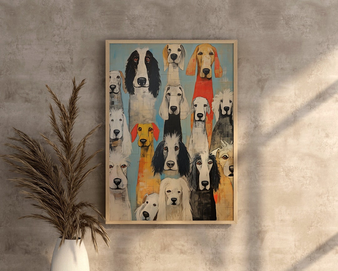 Colorful Art, Dog Poster, Dog Breeds, Cute Dog Prints, Pet Poster ...