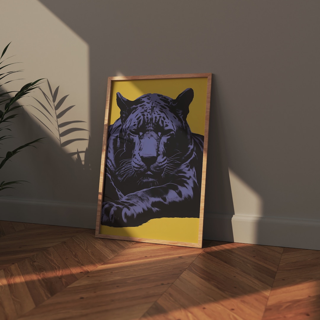 Black Panther Poster, Panther Art, Animal Print, Housewarming Gift ...