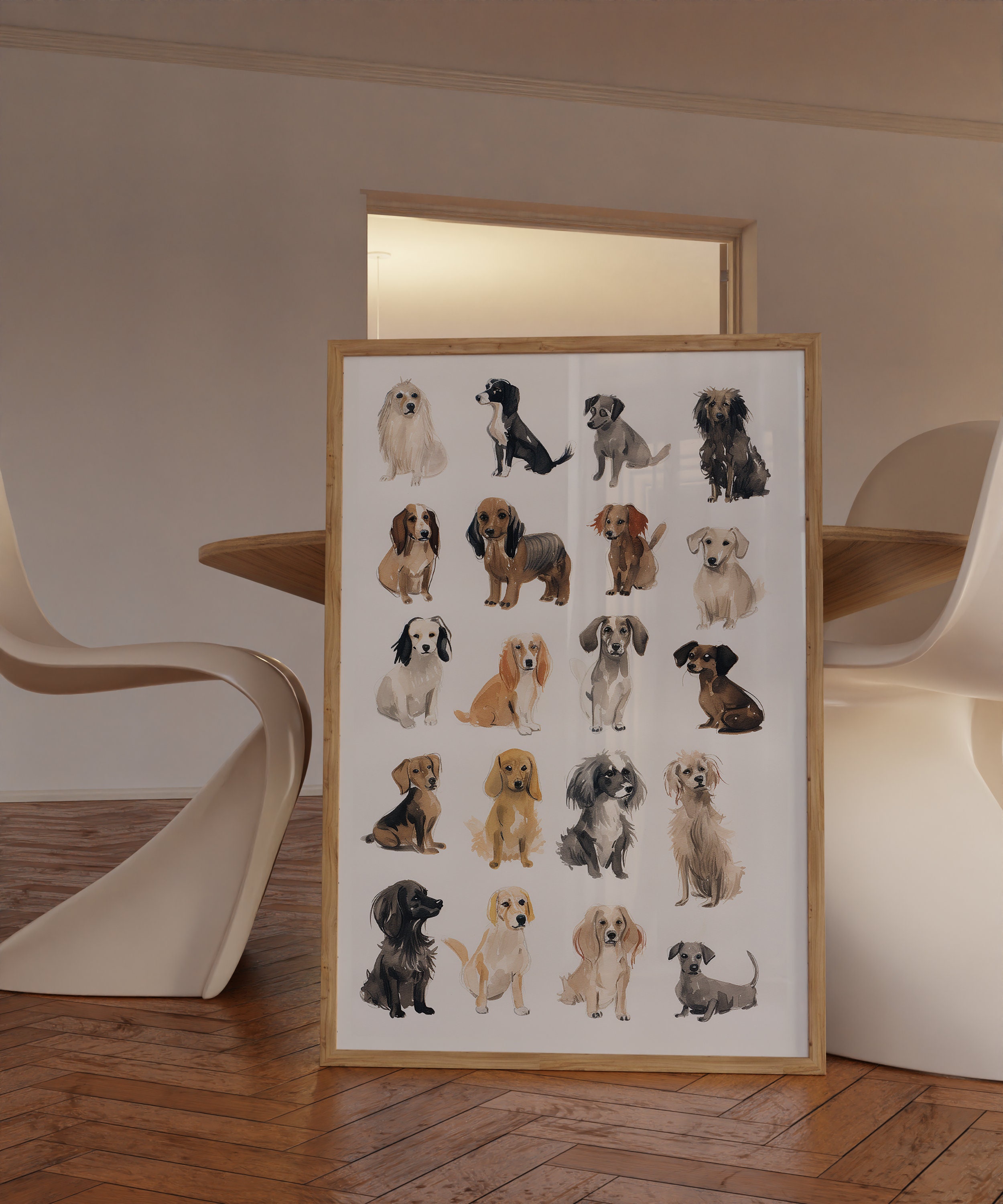 Downloadable Dog Breeds Print, Printable Dog Wall Art, Dog Poster, Dog ...