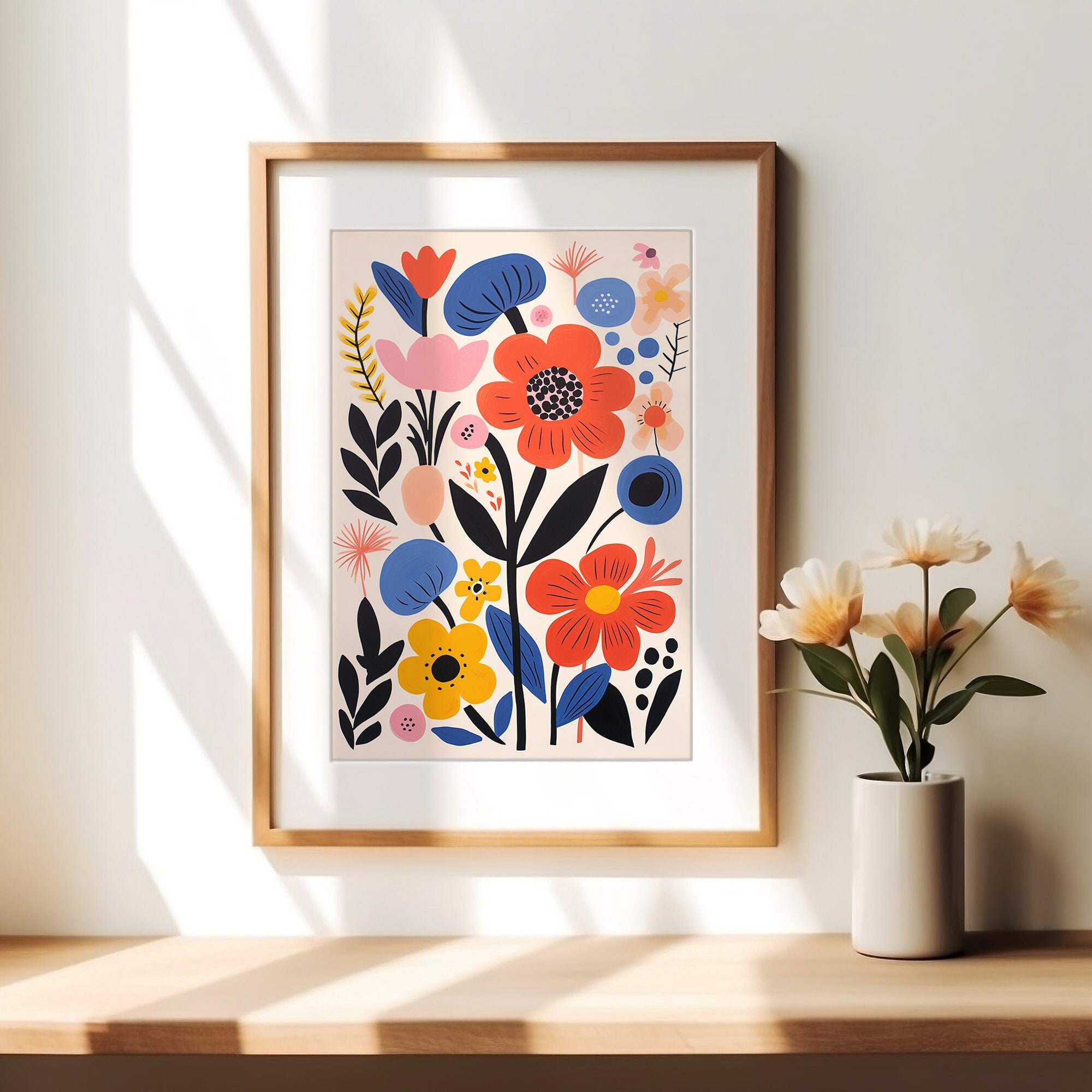 Matisse Flower Print, Botanical Wall Art, Floral Decor Posters, Digital ...