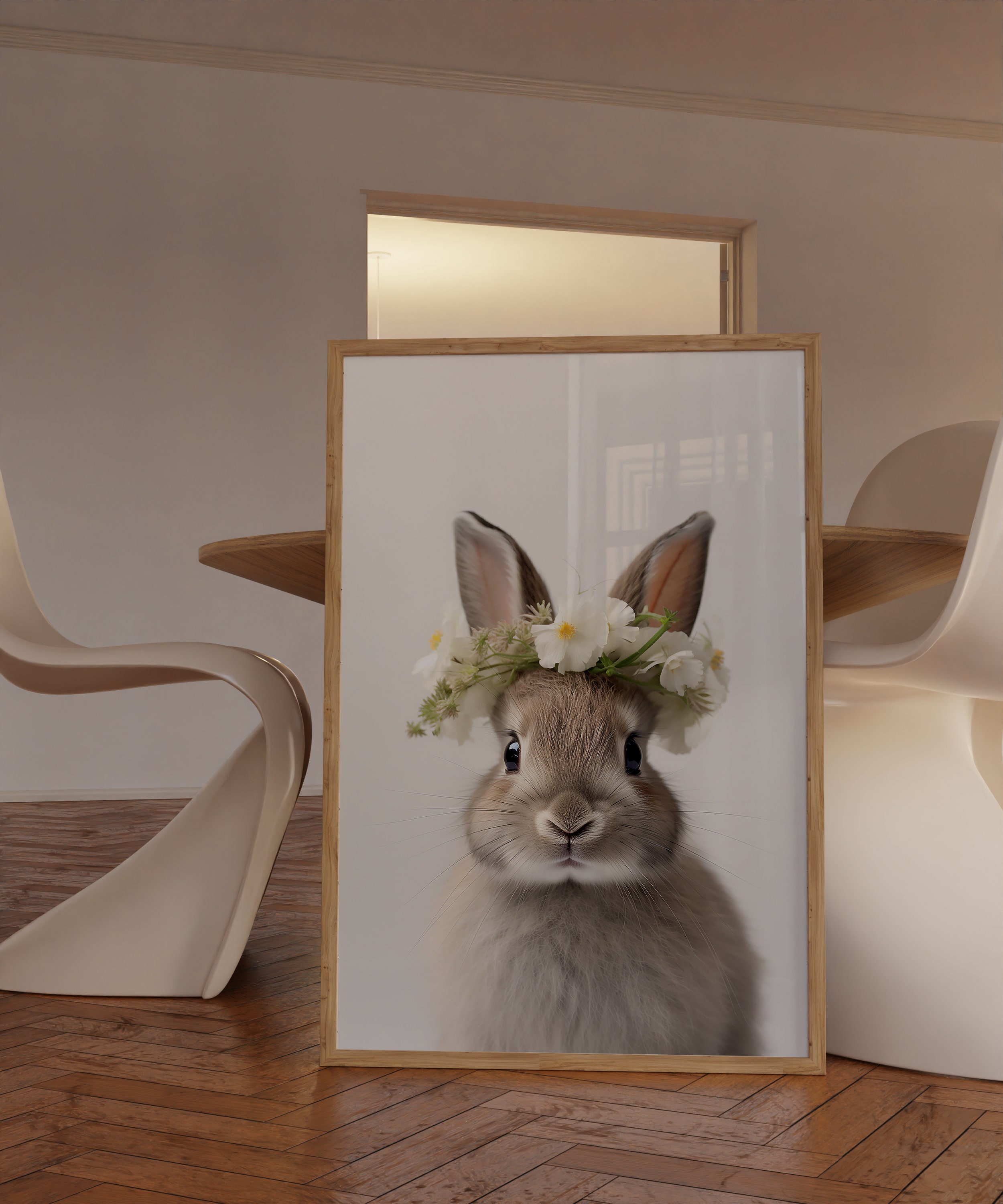 Bunny Print for Nursery, Nursery Wall Art, Girls Bedroom Decor, Rabbit ...