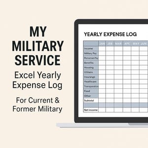 Military Service Record Template | Excel & Google Sheets | Personal ...