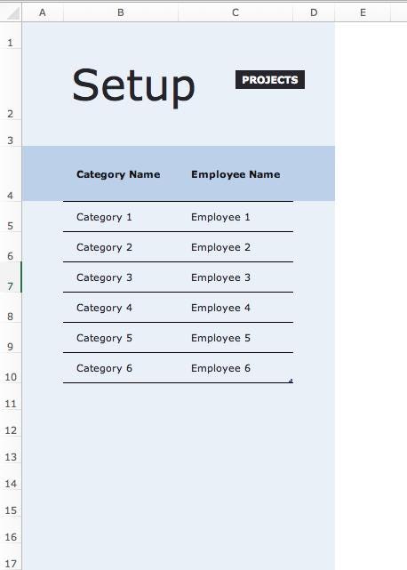 Project Tracker Work Order Tracker Excel Printable Editable Excel Label Customizable