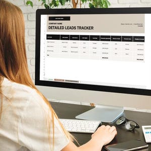 Sales Lead Tracker Template | Editable Excel Spreadsheet for Small ...