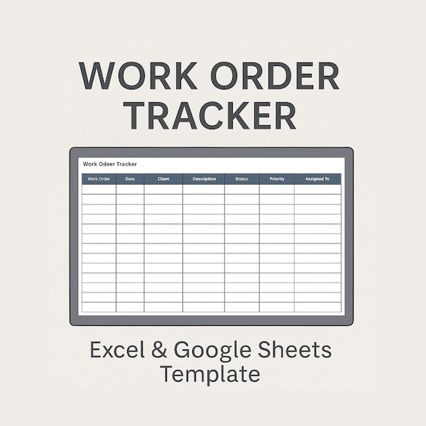 Pick up Log Sheet Template - Etsy