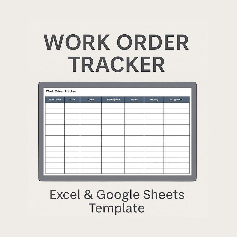 Pick up Log Sheet Template - Etsy