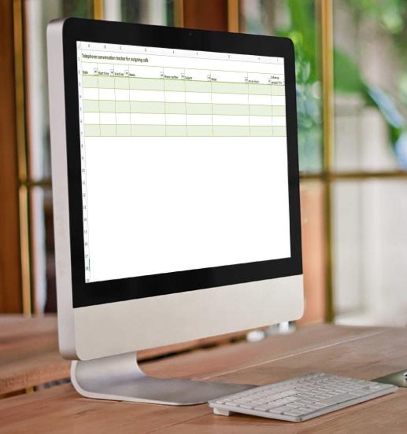 Telephone Call Log Tracker | Excel Template for Incoming & Outgoing ...