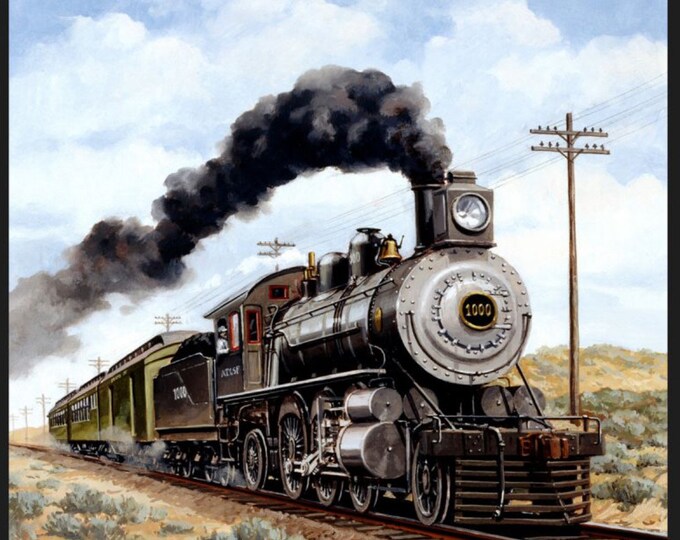 New Mexico Locamotive Train Panel - Etsy