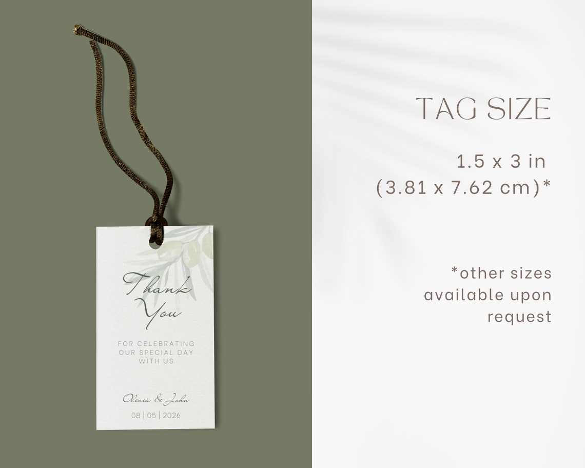 Editable Favor Tag Template Custom Gift Tag Instant Download Printable ...