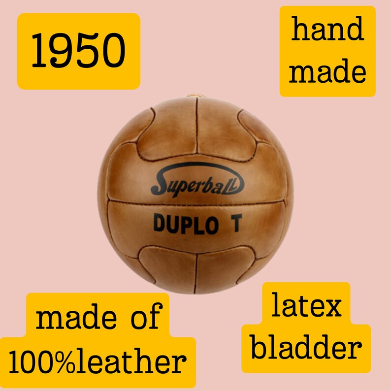 1950 World Cup Vintage Soccer Ball, Collectible Memorabilia for ...