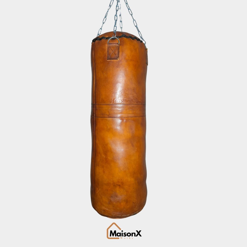 Unique Pure Vintage Leather Punching Bag for Gym & MMA Enthusiasts ...