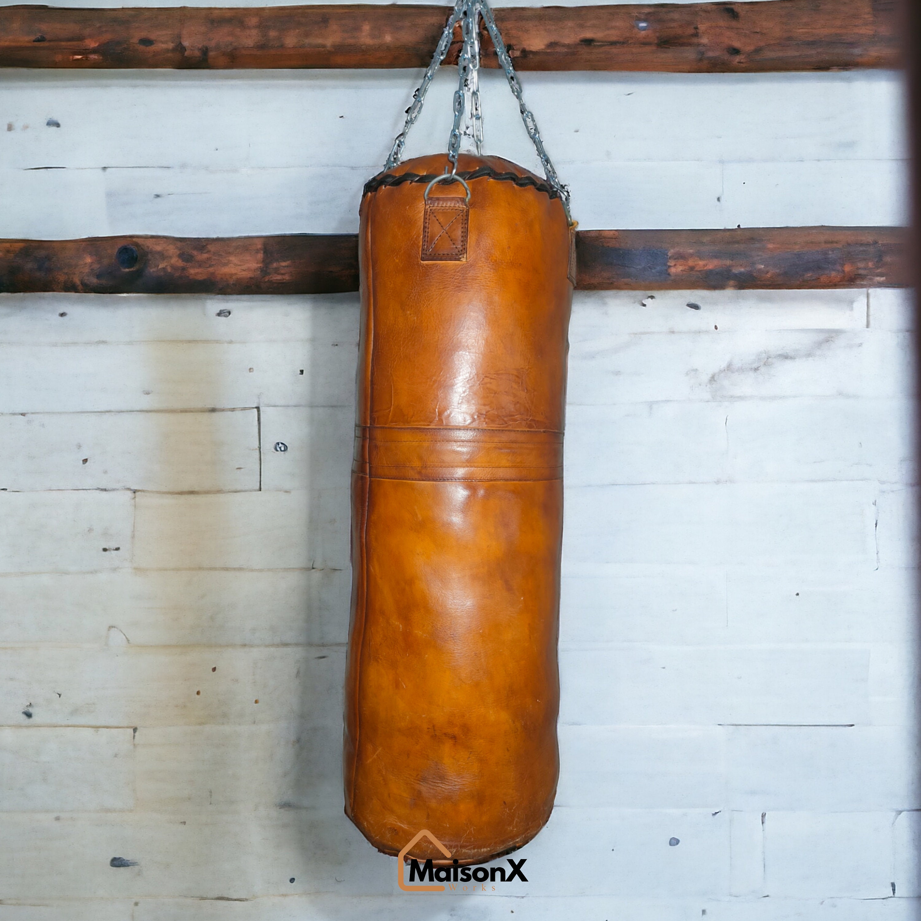 Unique Pure Vintage Leather Punching Bag for Gym & MMA Enthusiasts ...