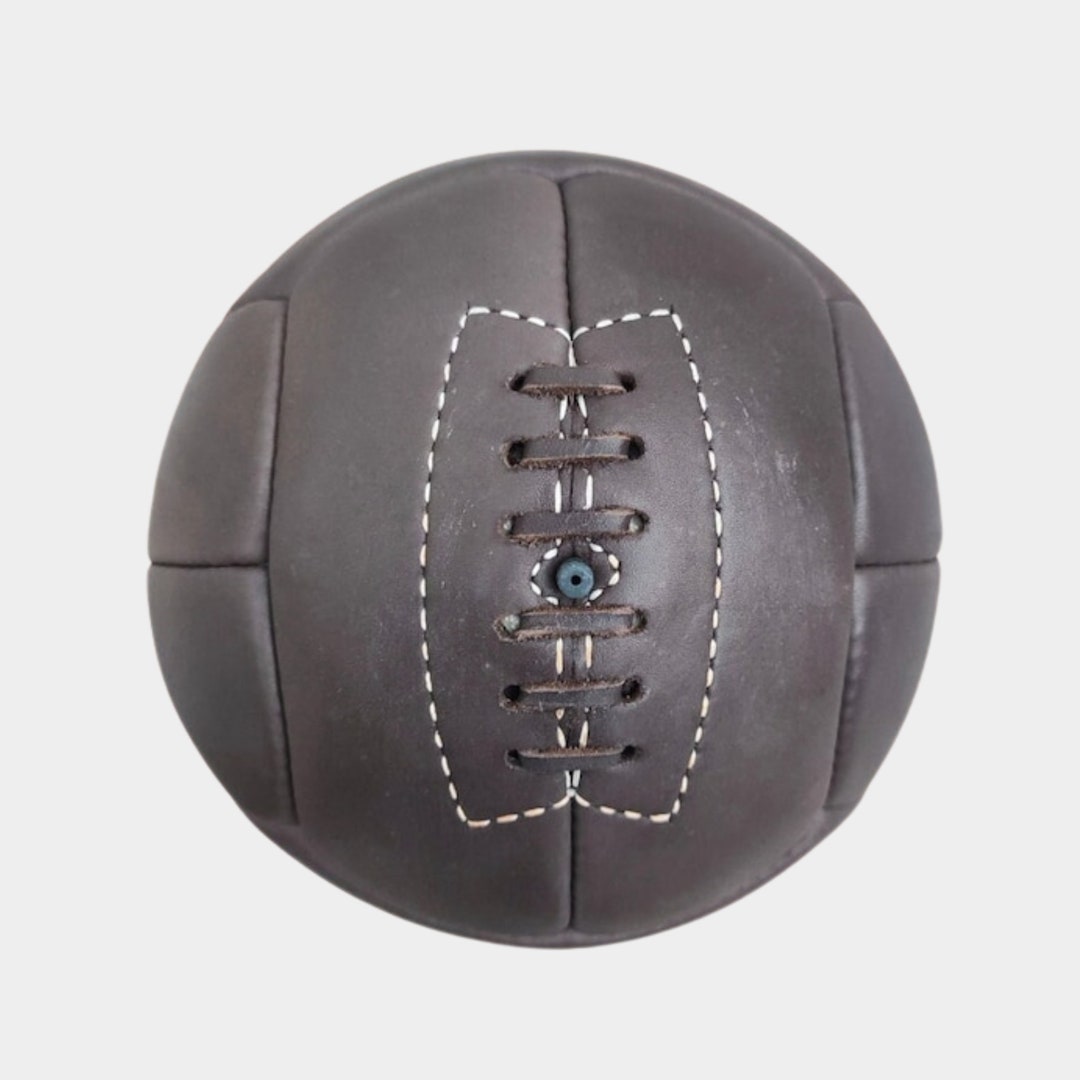 Vintage Leather Football: Classic Soccer Ball From History - Perfect ...