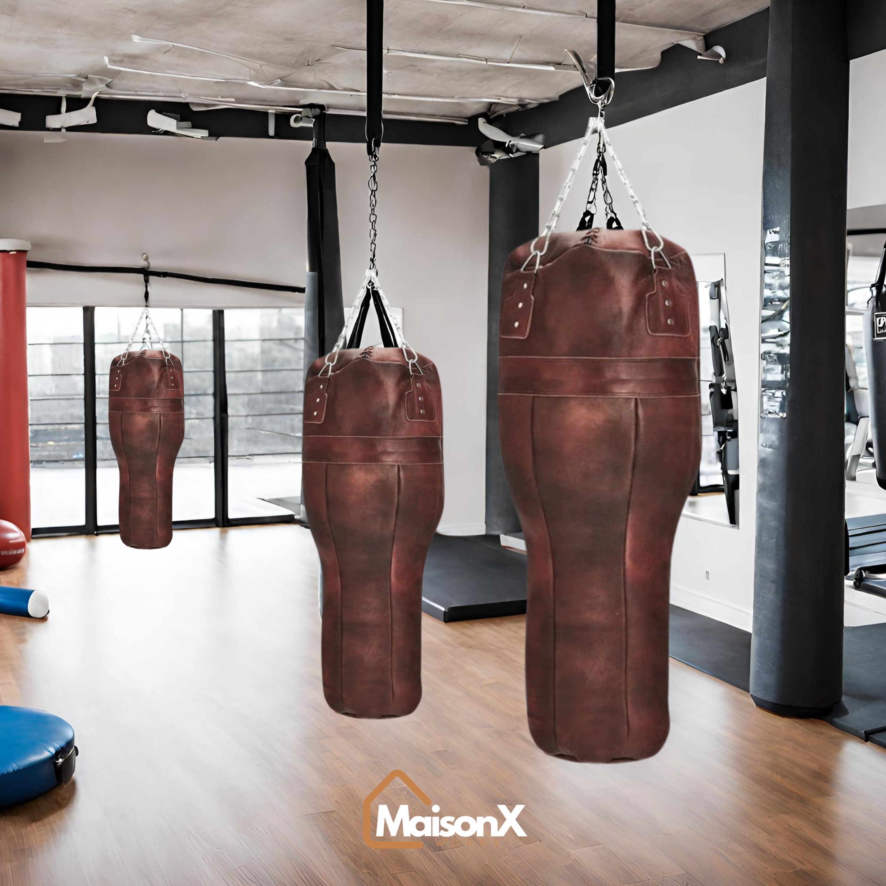 Upper Cut Leather Punching Bag, Boxing Bag, Perfect Gift for Gym Rats ...