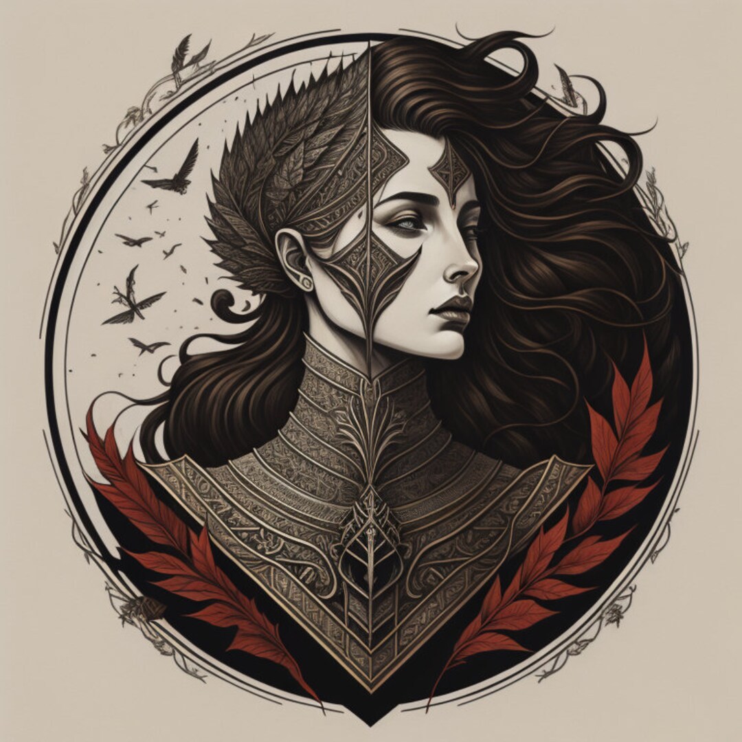 Inspired Goddess the Morrigan Art 1 - Etsy Australia