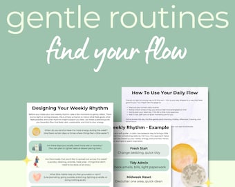 Gentle Routines Daily Planner Printable | Weekly Rhythm, Daily Flow ...