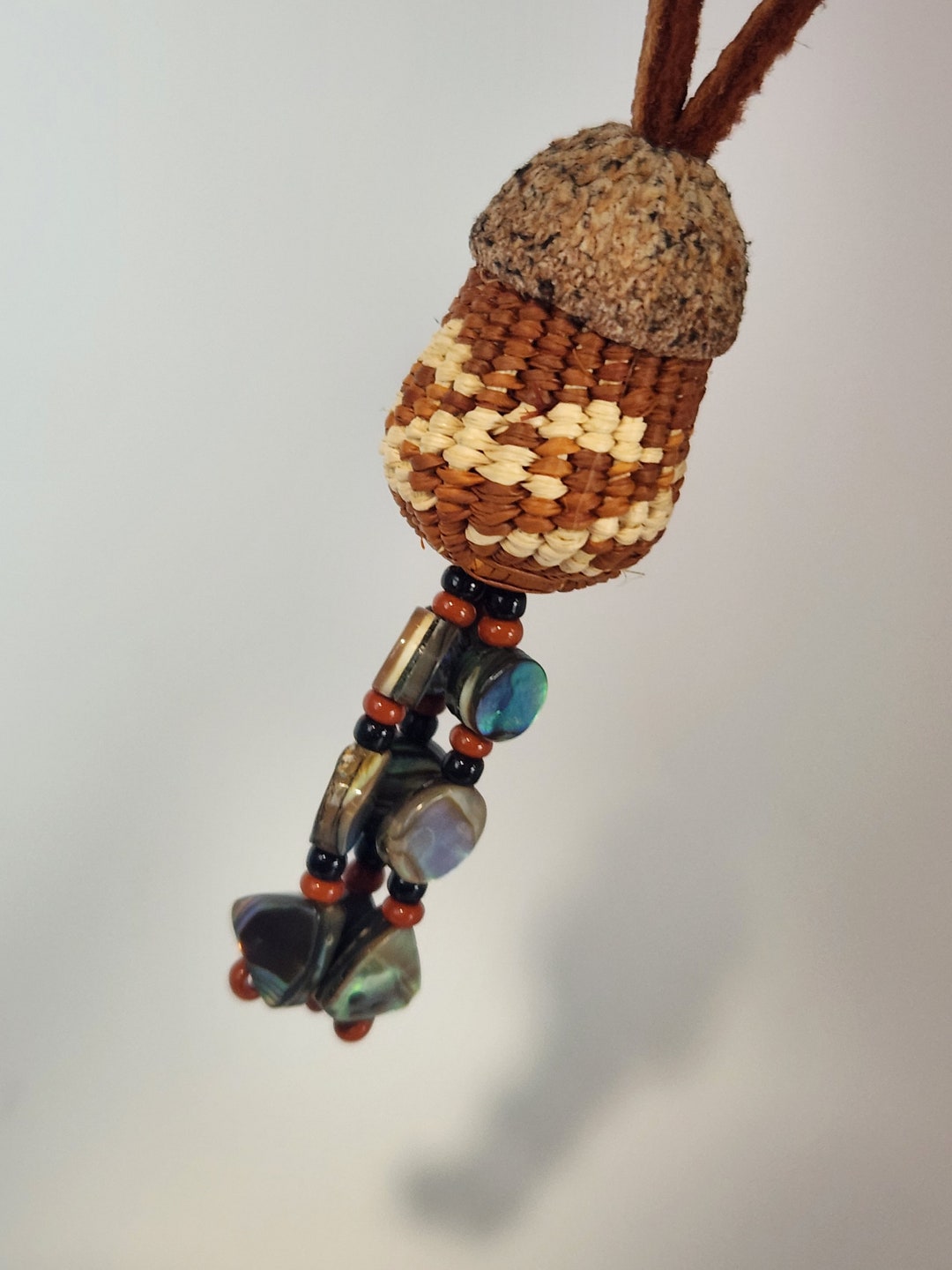 Native American Twine Acorn Basket Necklace - Etsy