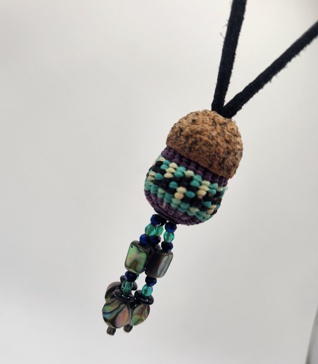 Native American Twine Acorn Basket Necklace - Etsy