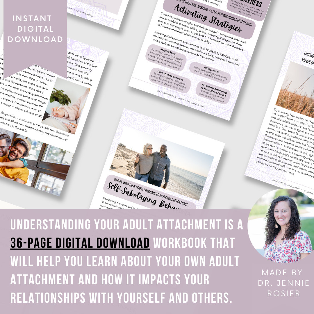 Understanding Your Adult Attachment Instant Download Digital Workbook ...