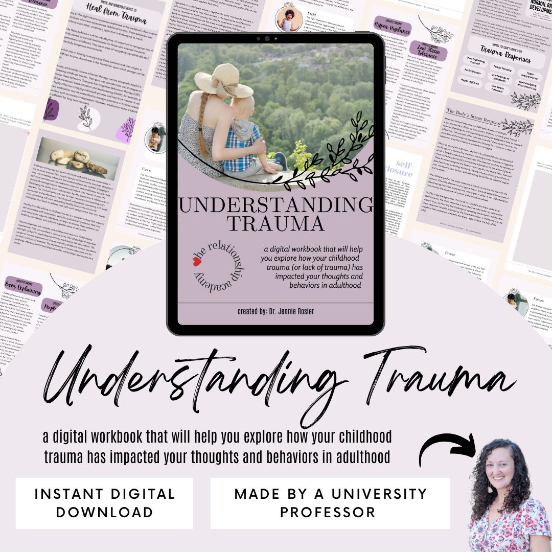 Understanding Trauma Instant Download Digital Workbook, Reflection ...