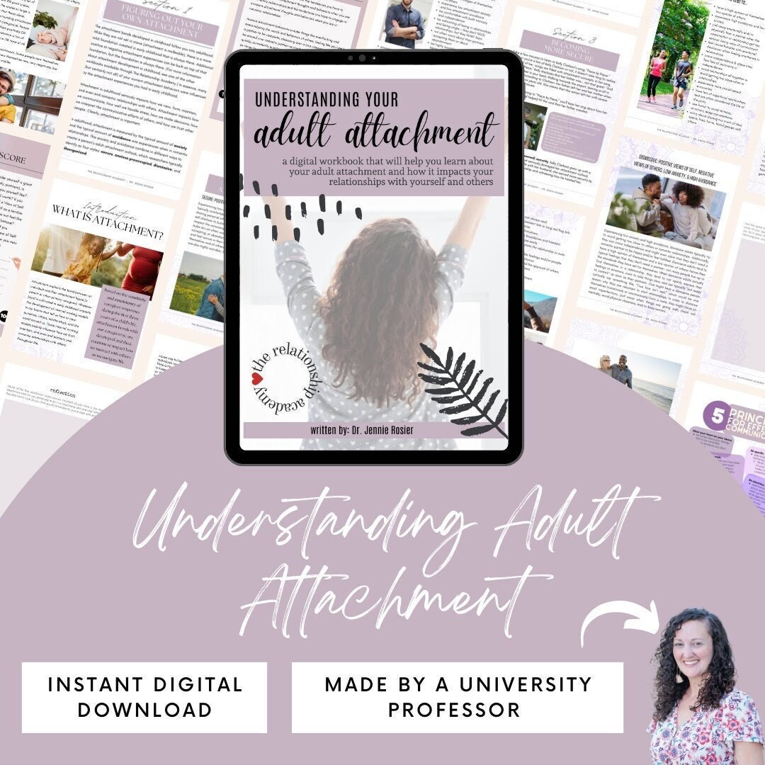Understanding Your Adult Attachment Instant Download Digital Workbook ...