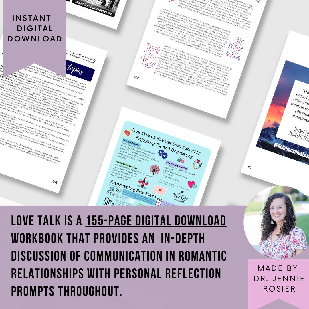 Love Talk Instant Download Digital Workbook, 155 Pages - Etsy