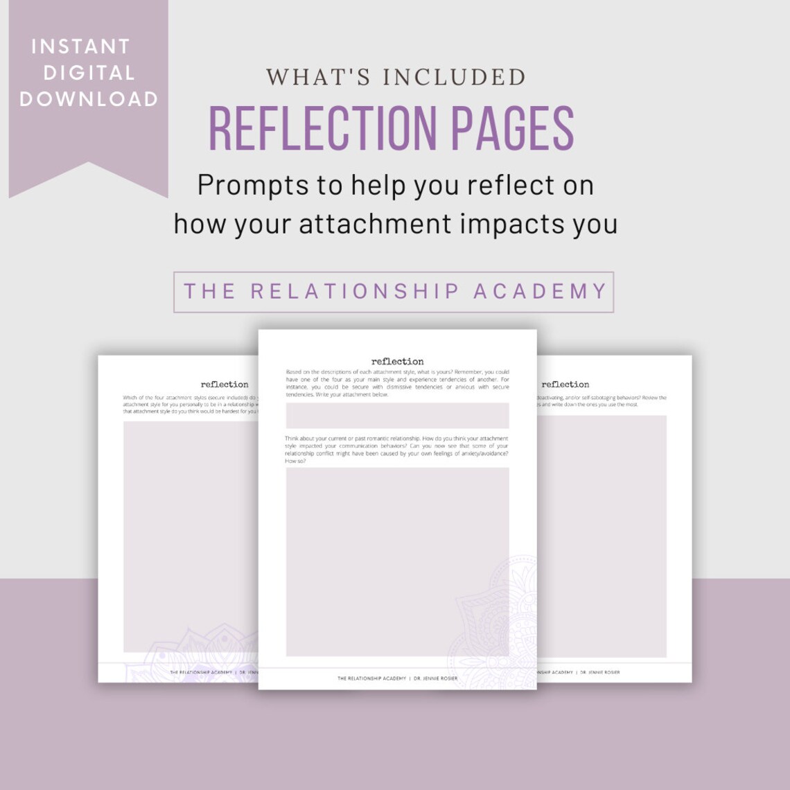 Understanding Your Adult Attachment Instant Download Digital Workbook ...
